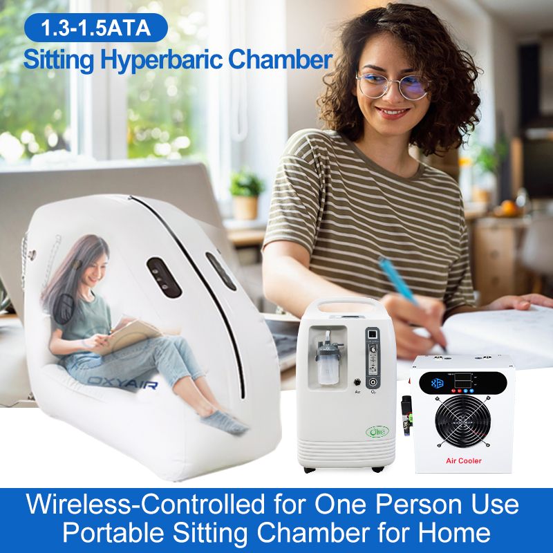 1.5ATA Portable Soft Sitting Hyperbaric Chamber One Person Use for Home
